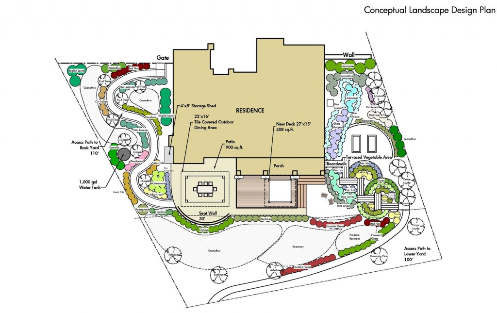From the Drawing Board- Novato Planting Plan | Turned Earth
